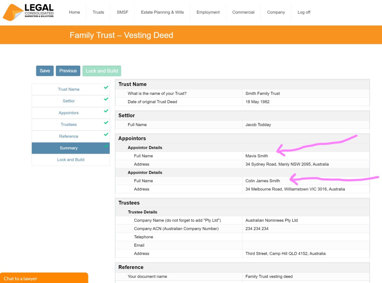 Vest and windup an old Family Trust to satisfy ATO and Centrelink