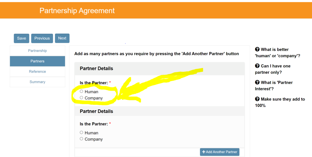 How to draft a Partnership Agreement to protect each partner