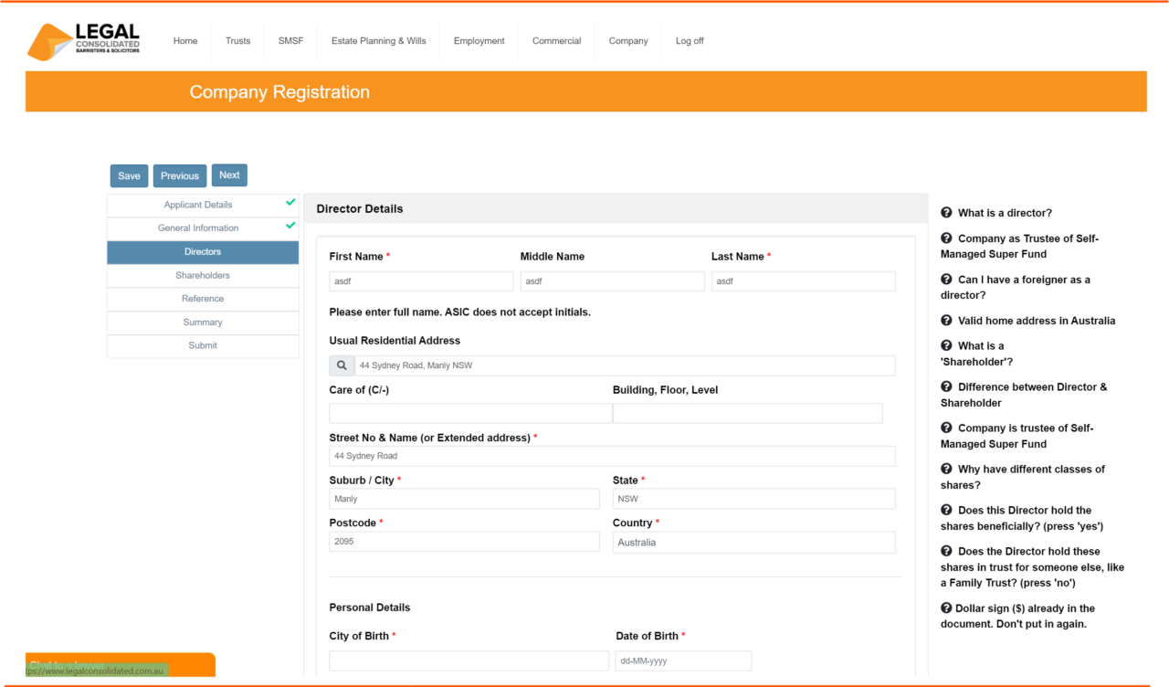 Fixing mistakes in a new company. ASIC Form 492 - Request for ...