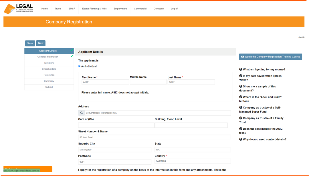 Fixing mistakes in a new company. ASIC Form 492 - Request for ...